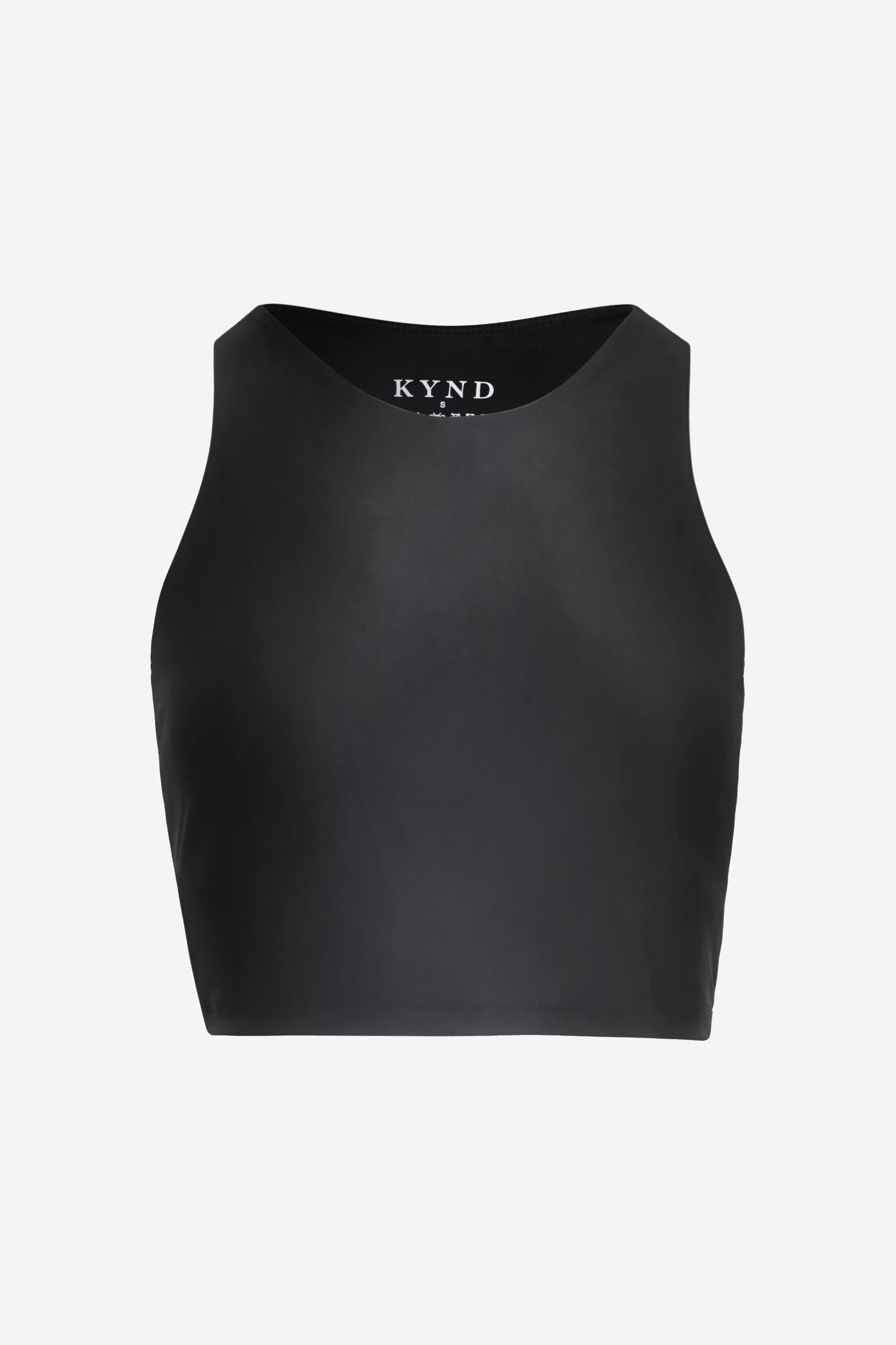 POWER TOP WITH BUILT IN SHELF BRA - BROWN LIQUORICE – KYND